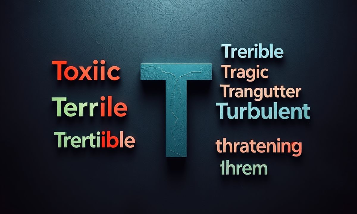 Negative Words That Begin With The Letter "T"