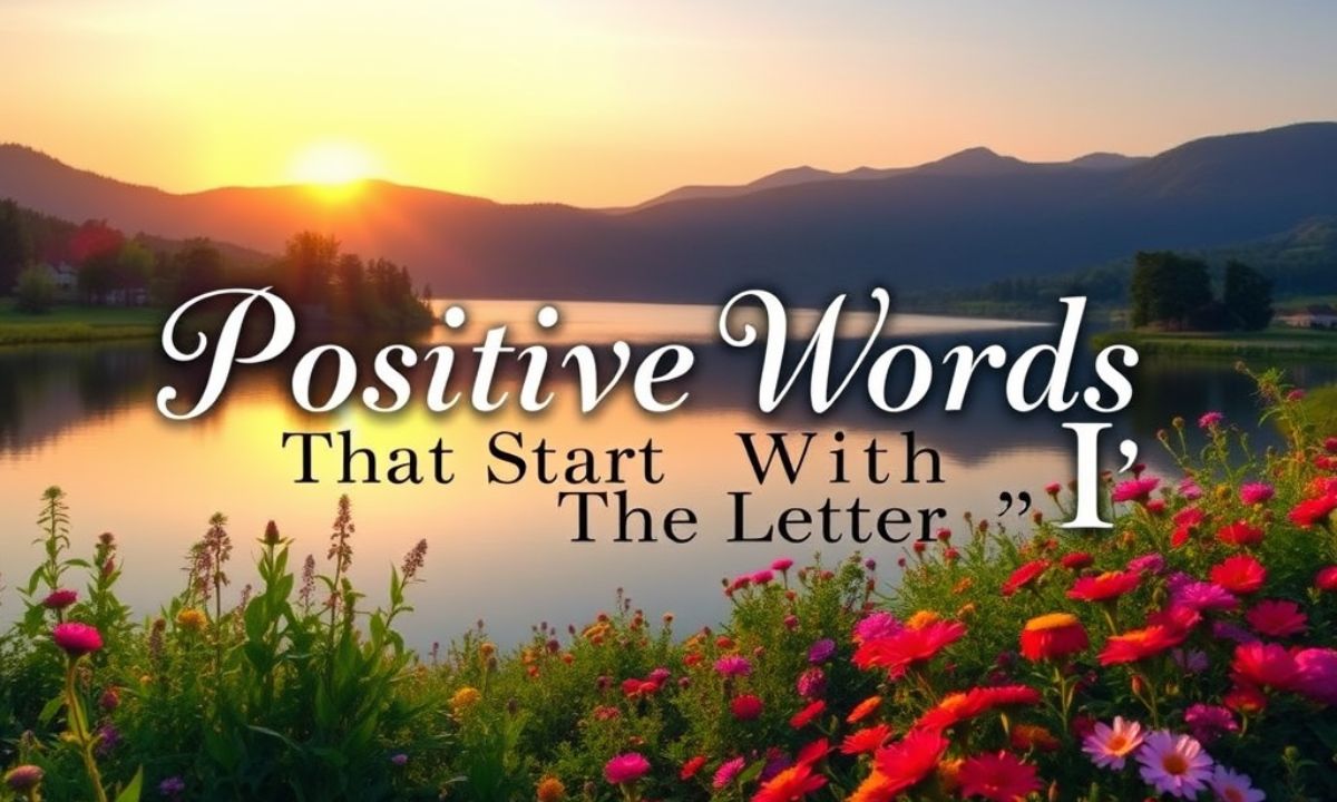 Positive Words That Start With The Letter "I"