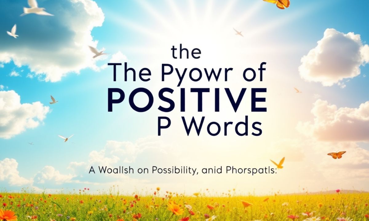 The Power of Positive P Words: Exploring a World of Possibility and Purpose